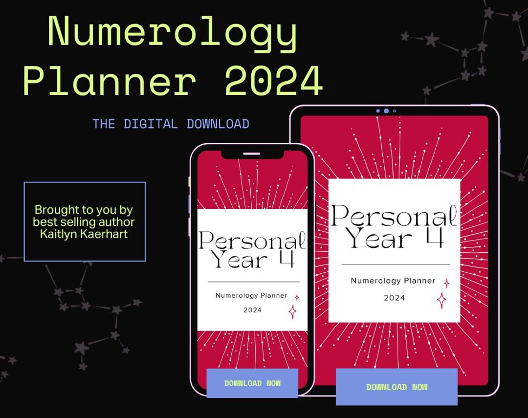 4 Personal Year DIGITAL Numerology Planner 2024 - Etsy