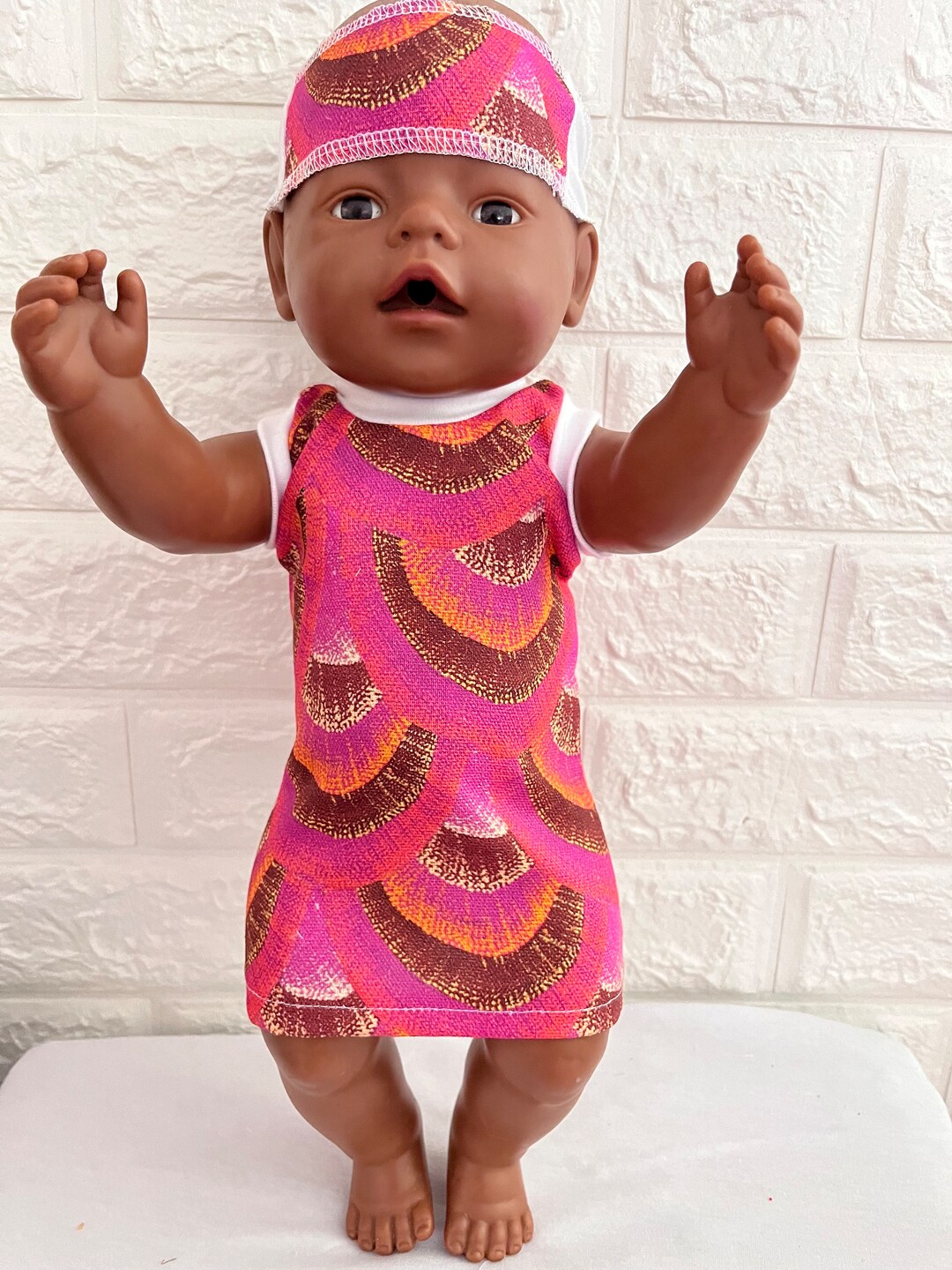 Baby Born Indigenous Aboriginal Print Dress and Headband - Etsy