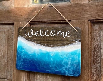 Resin Beach Welcome Sign - Etsy