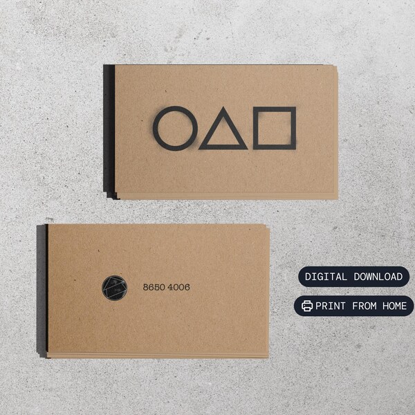 Squid Business Card - Etsy