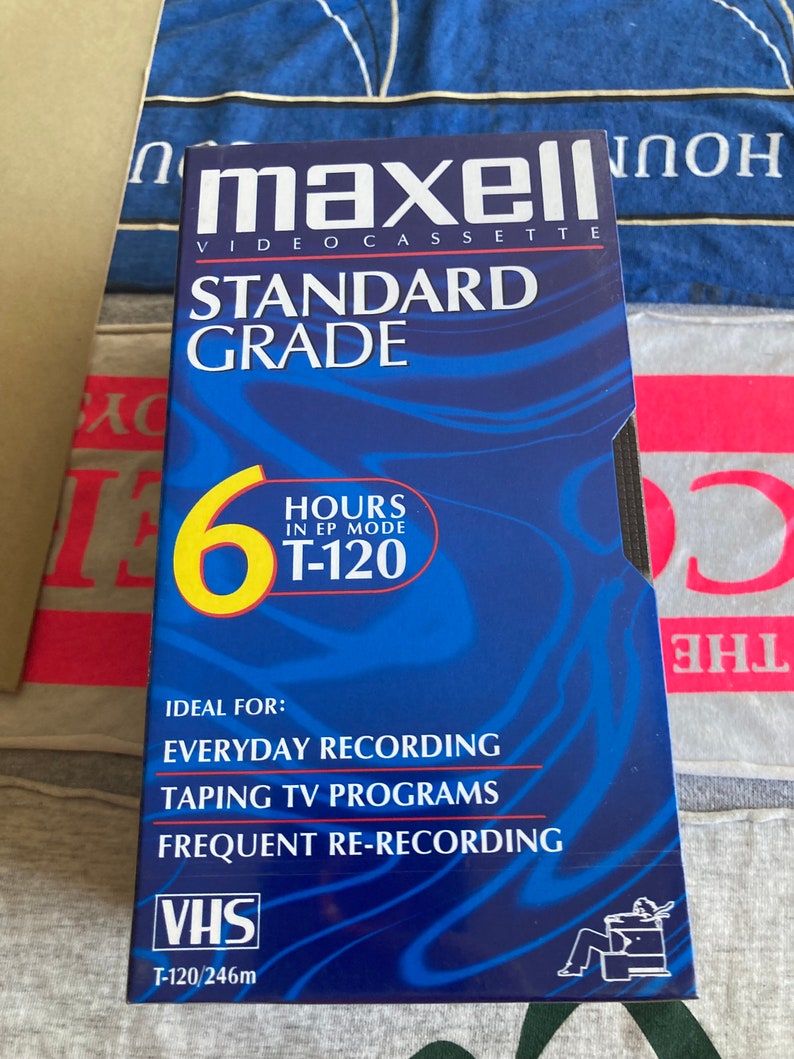 3 MAXELL BLANK VHS Tapes Sealed T-120 - Etsy
