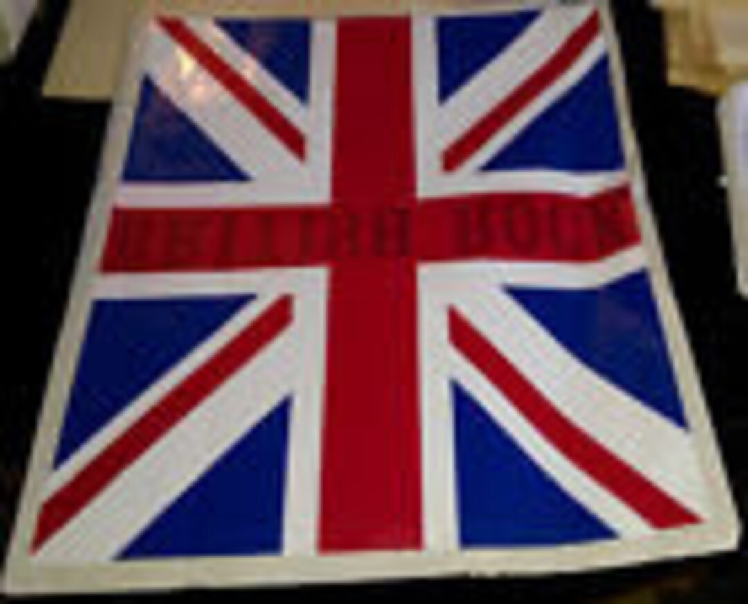 Vintage Rare " BRITISH ROCK FLAG " Iron-on Transfer Classic - Etsy