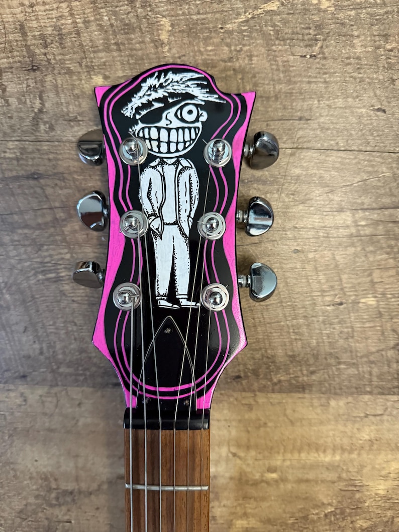 Custom Hand-painted SG Style Guitar - Inspired by Green Day's "one-eyed ...