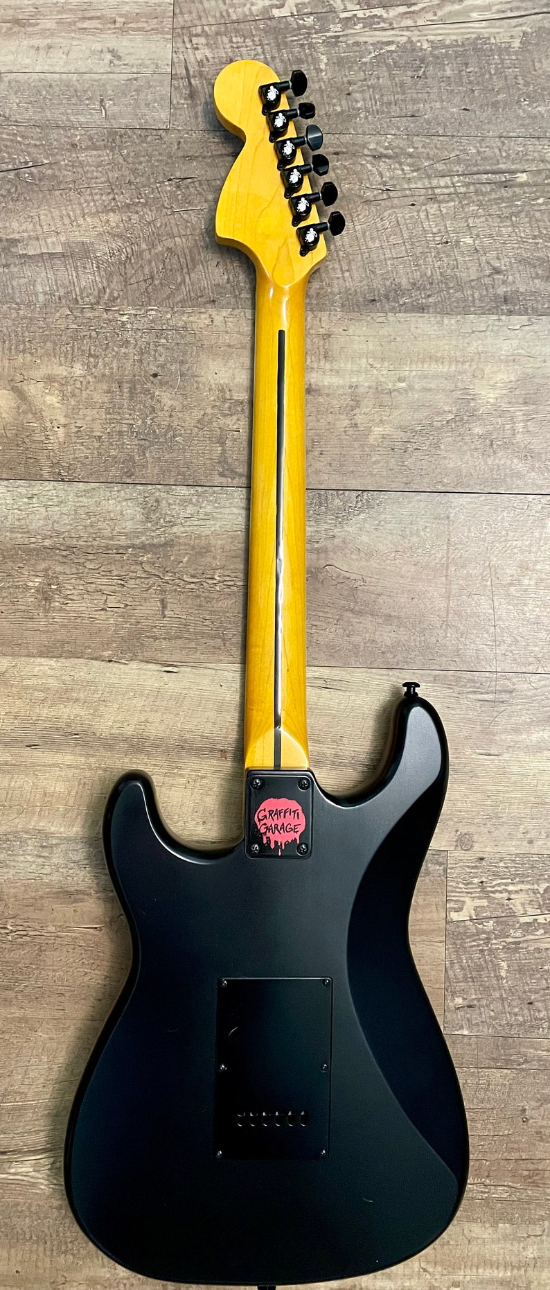 Custom Stratocaster Guitar With Psychedelic Skull Design - Etsy