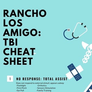 Ranchos Los Amigos: TBI Scale Cheat Sheet - Etsy