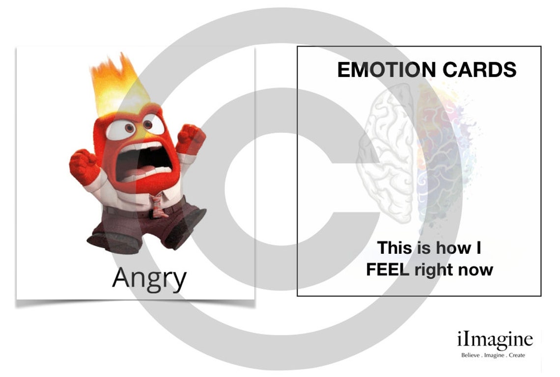 Emotion Cards, Zones of Regulation Poster, ADHD Worksheets, Feelings ...