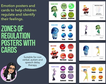 Zones of Regulation Printable Feelings Poster Emotions - Etsy