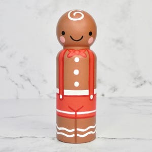 Gingerbread Peg Doll Set - Etsy