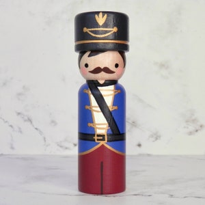 Nutcracker Peg Doll - Etsy