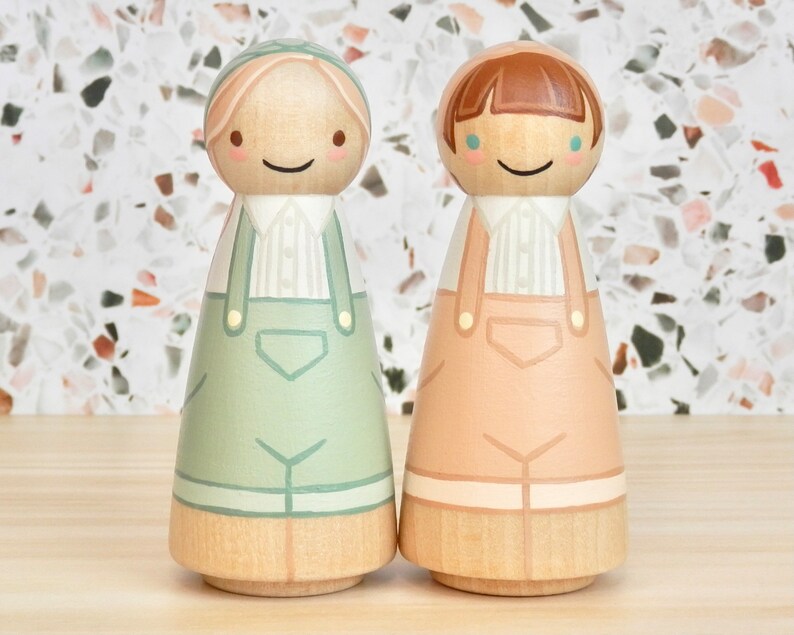 Gardener Peg Doll Girls Spring Cottage Core - Etsy