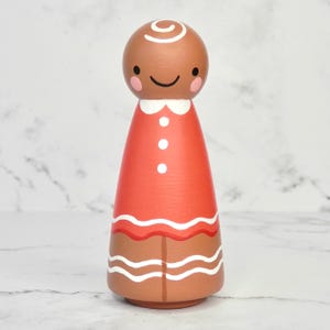 Gingerbread Peg Doll Set - Etsy