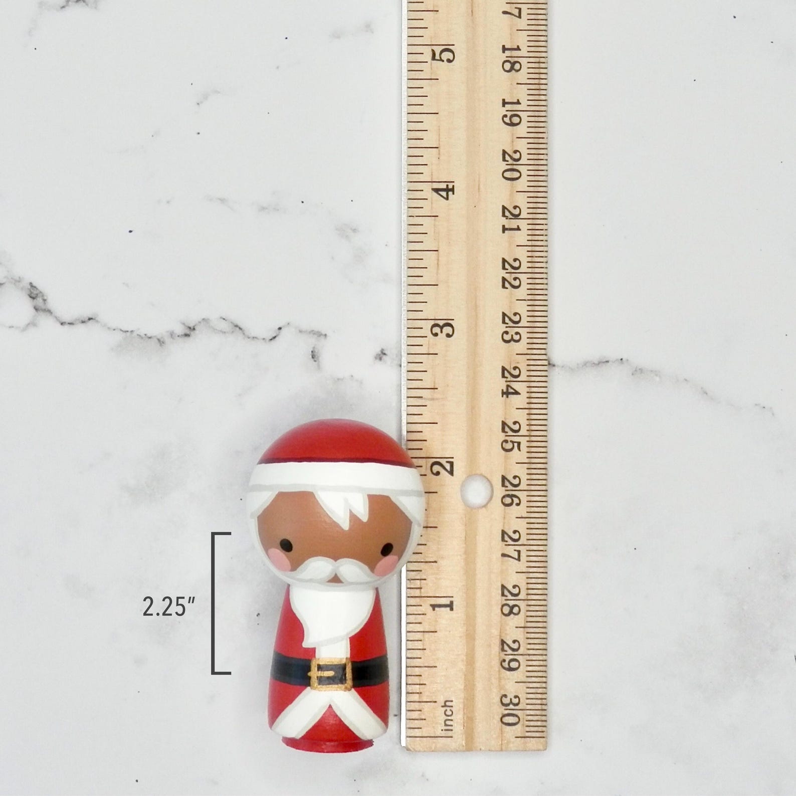Santa Peg Doll | Kokeshi Style | Cristmas Ornament - Etsy