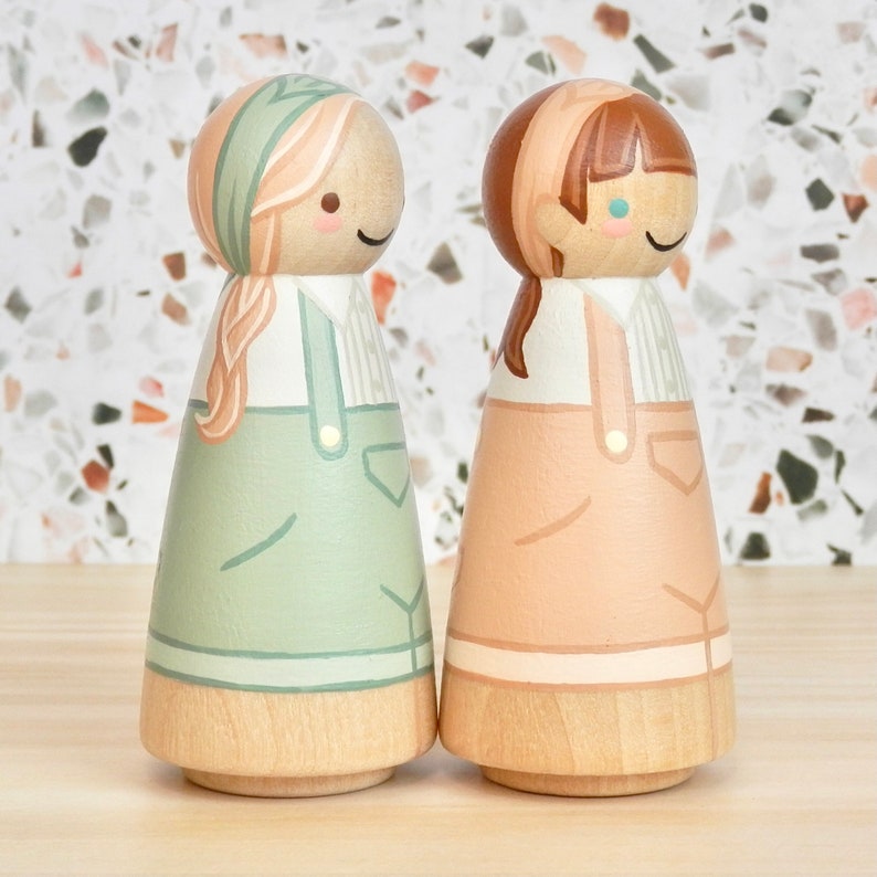 Gardener Peg Doll Girls Spring Cottage Core - Etsy