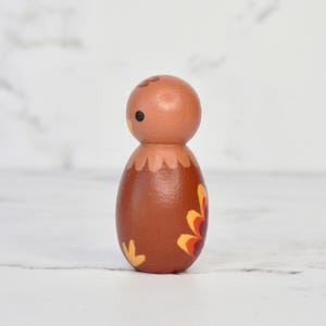 TINY Turkey Peg Doll - Etsy
