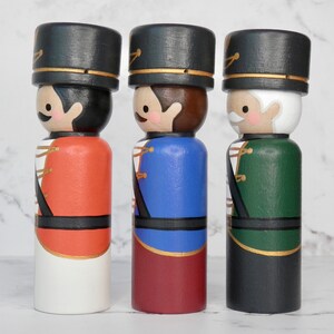 Nutcracker Peg Doll - Etsy