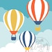 Hot Air Balloon Paint by Number Kit | DIY Nursery Art - Etsy
