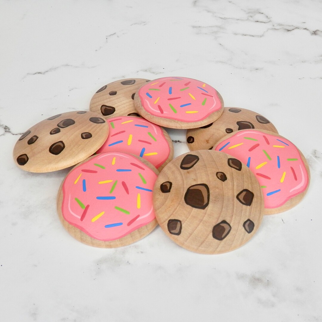 Wooden Cookie Toy for Pretend Kitchen - Etsy