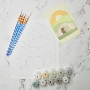 He is Risen | Easter Morning Paint by Number Kit - Etsy