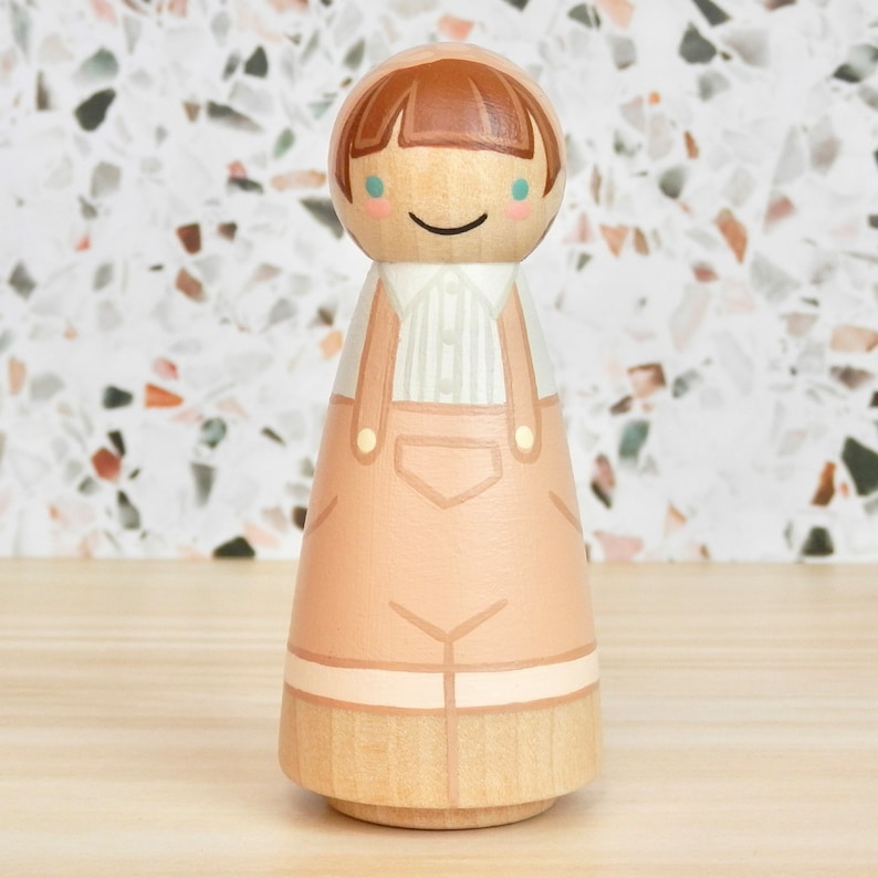 Gardener Peg Doll Girls Spring Cottage Core - Etsy