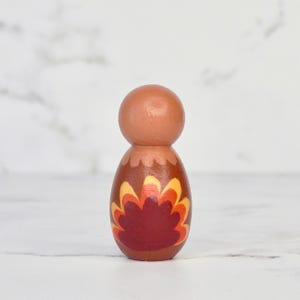 TINY Turkey Peg Doll - Etsy