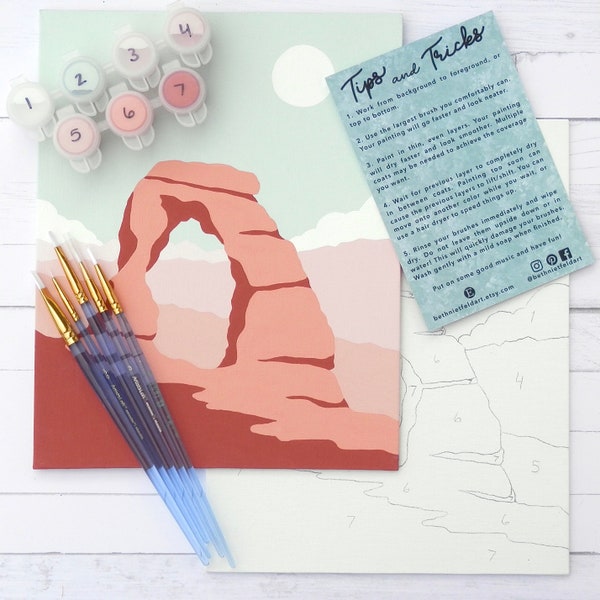 National Parks Paint by Number Kit - Etsy