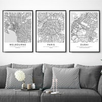 Map Art - Etsy