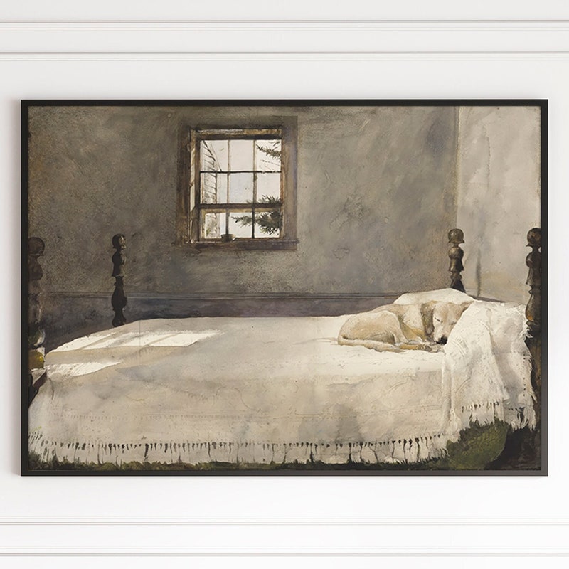 Dog Sleeping Bed Poster - Etsy