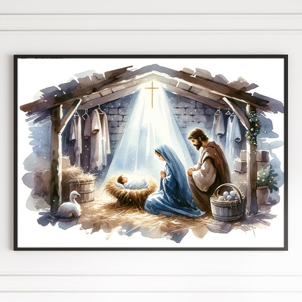 Jesus Birth Poster - Etsy