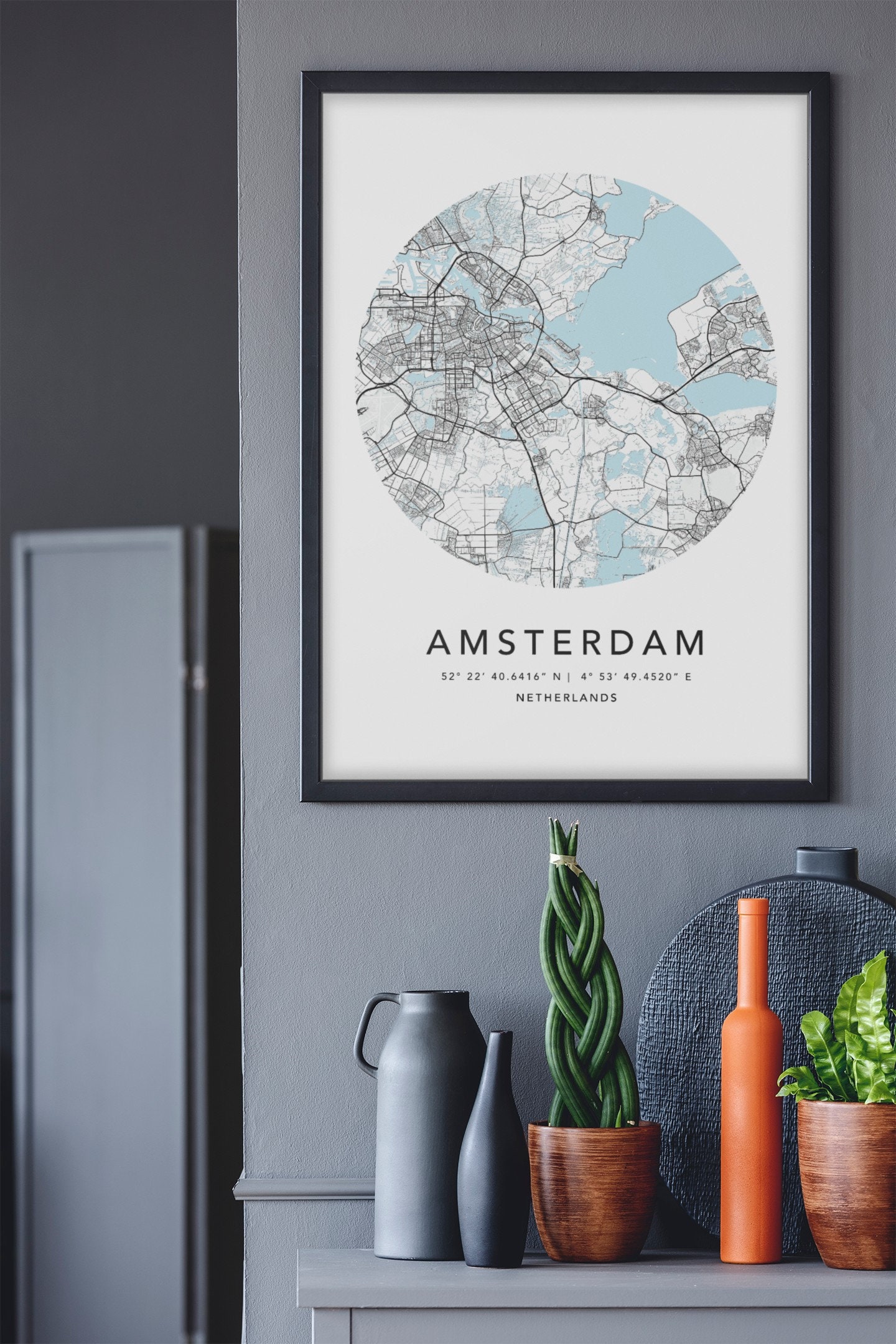 Personalized Set of 4 Any City Map Prints Custom Locations Home Town ...