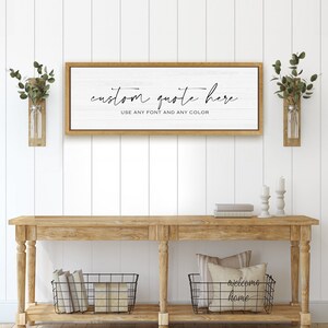 Custom Canvas Quote Wall Art Printable Horizontal Framed Poster Print ...