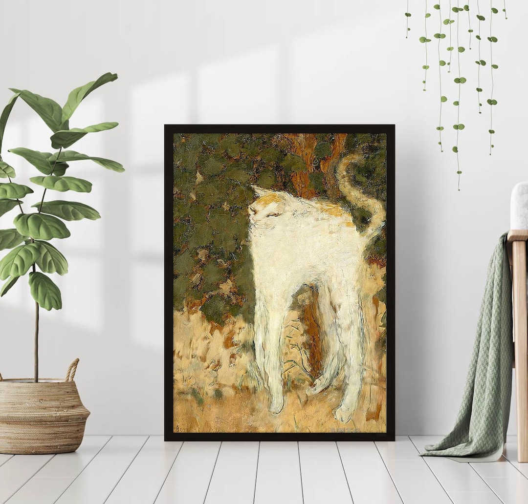 Le Chat Blanc Pierre Bonnard 19th Century Cat Art Painting Colorful ...