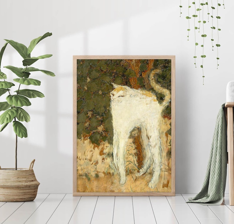 Le Chat Blanc Pierre Bonnard 19th Century Cat Art Painting Colorful ...