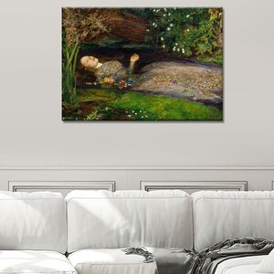 John Everett Millais Ophelia Canvas Print Poster Framed or Digital ...