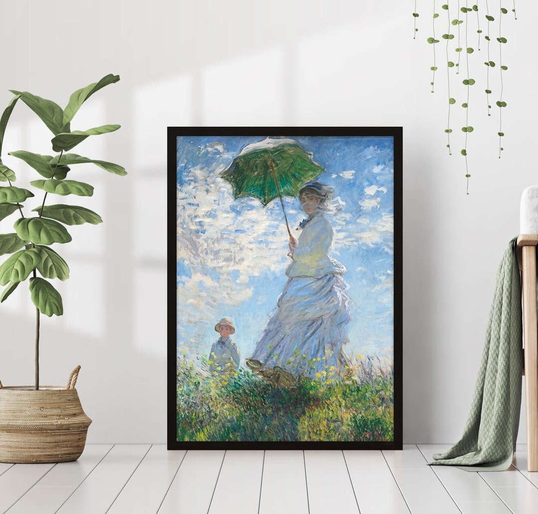 Claude Monet Woman With A Parasol - Madame Monet & Her Son Exhibition ...