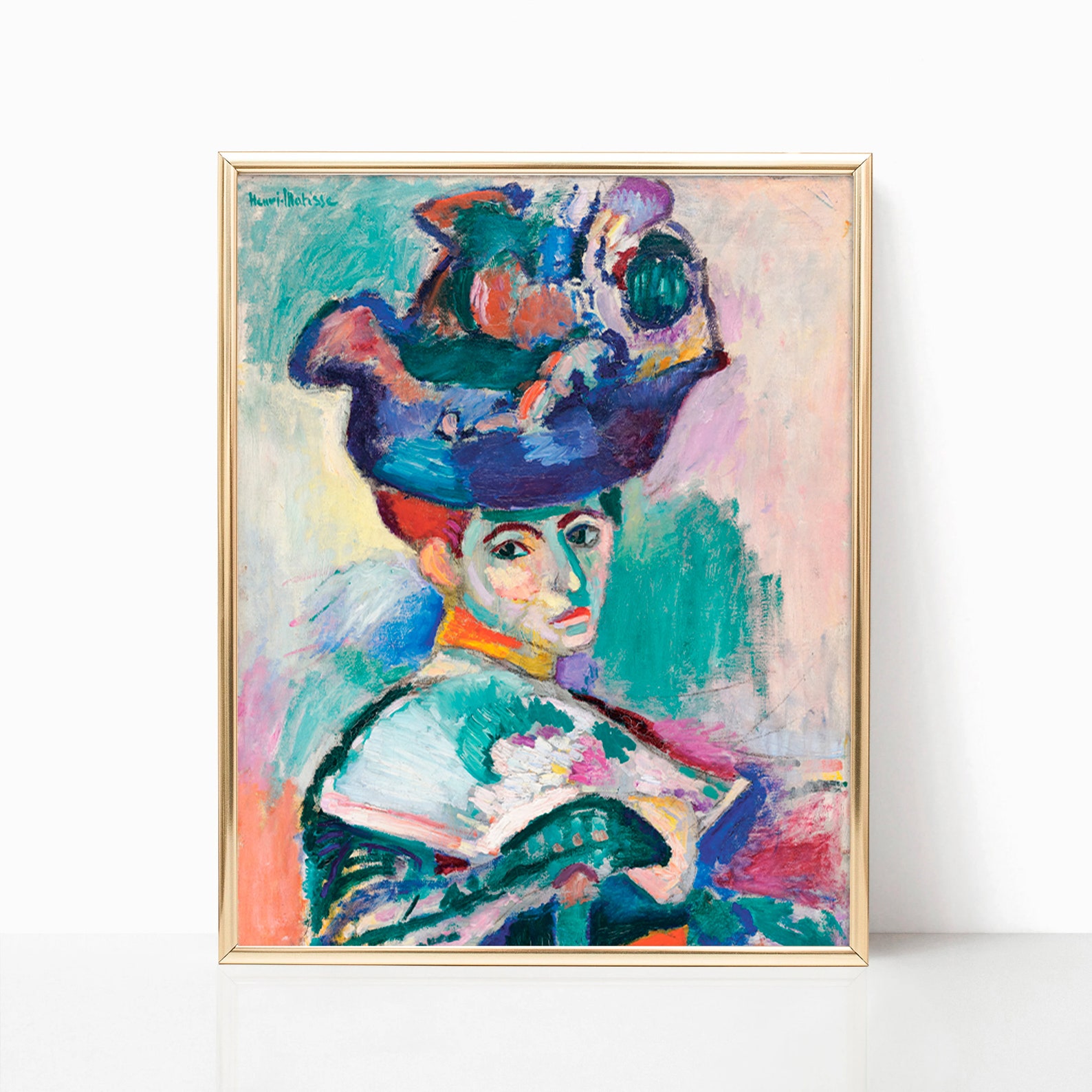 Henri Matisse Woman With a Hat Madam Matisse Exhibition Poster Fauvism ...