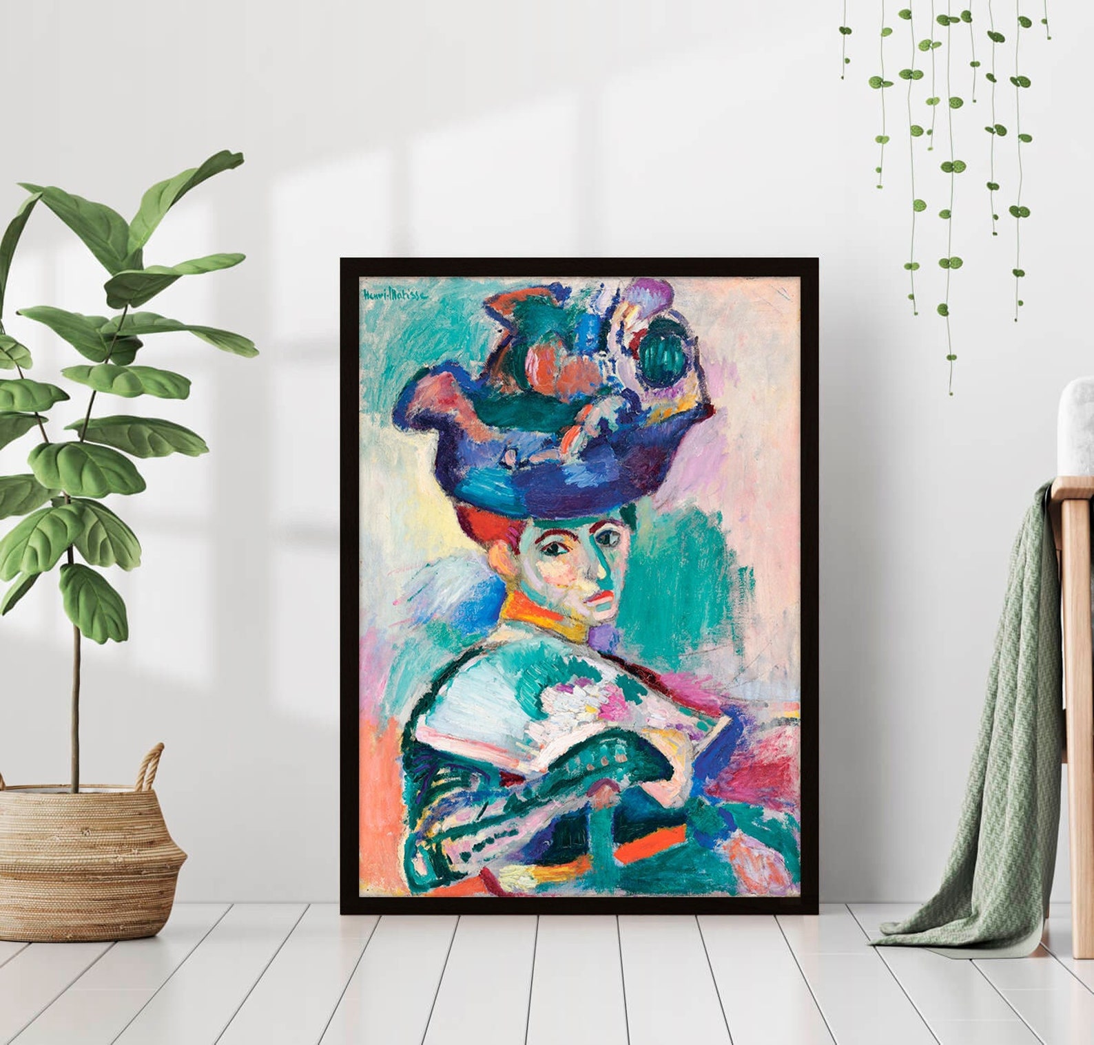 Henri Matisse Woman With a Hat Madam Matisse Exhibition Poster Fauvism ...
