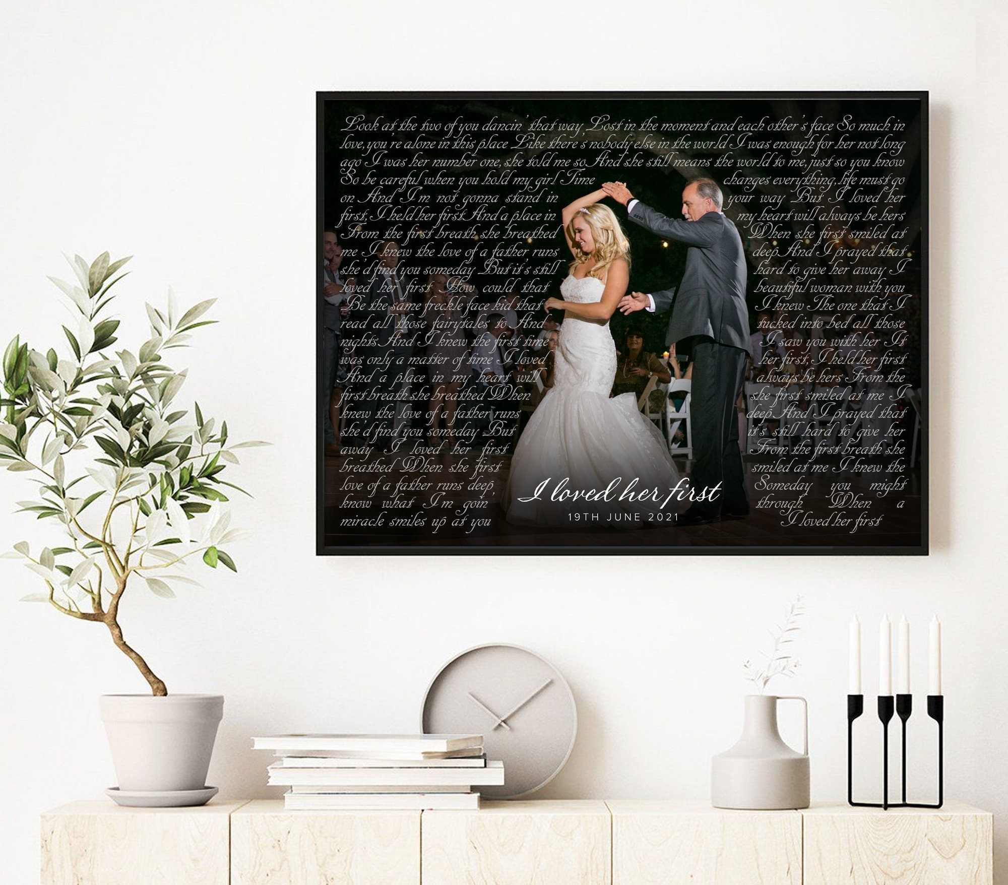 Father Daughter Dance Picture Frame Song Gift Forever Your | Etsy