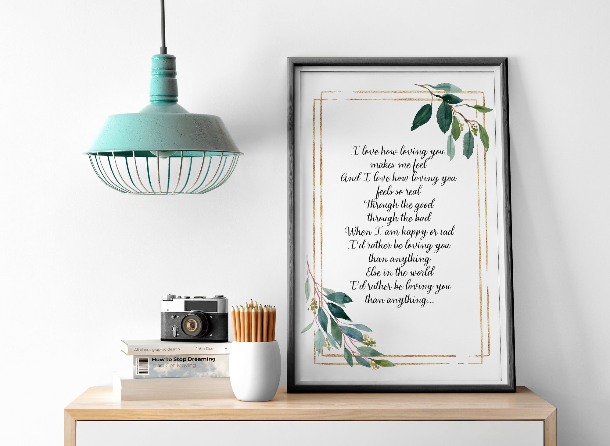 Custom Quote Print Sign Framed Canvas Wall Art Poster - Etsy