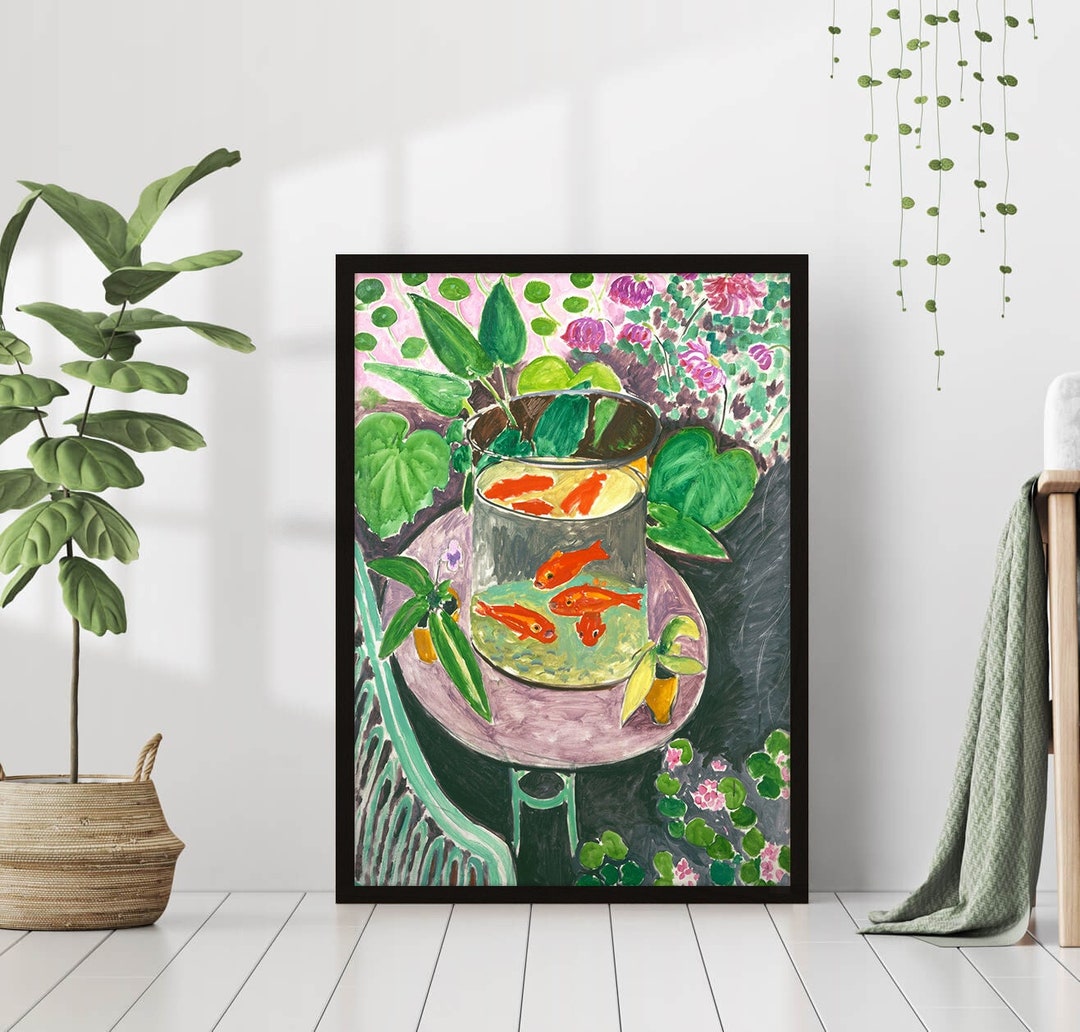 Henri Matisse the Goldfish Exhibition Poster Canvas Print Poster Frame ...