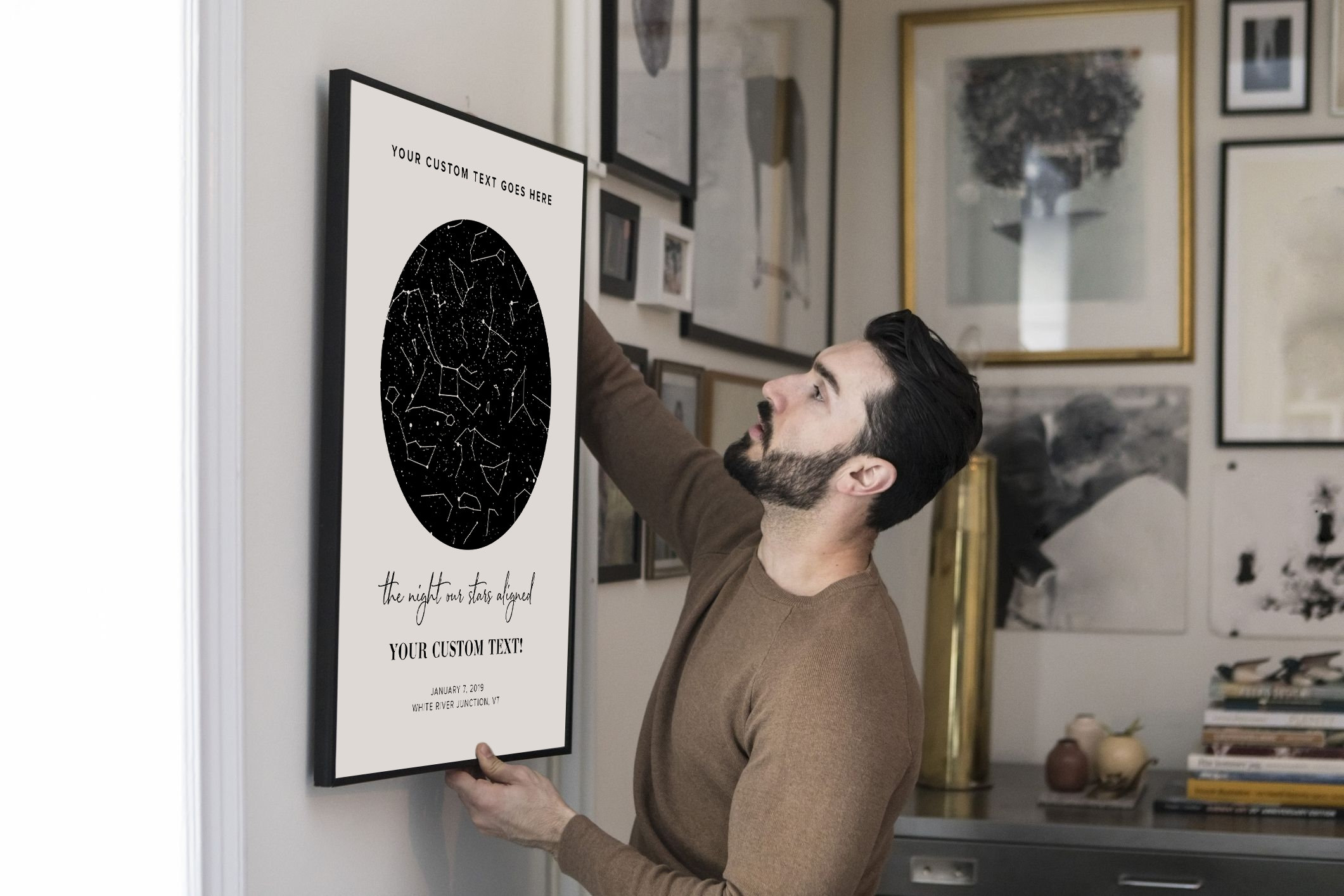 The Night Our Stars Aligned Star Map Poster Print Custom Night | Etsy
