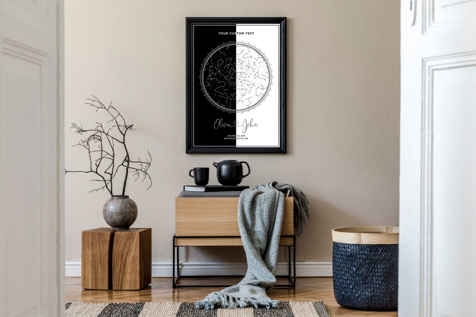 Personalized Star Map Print Custom Night Sky Print Canvas With - Etsy
