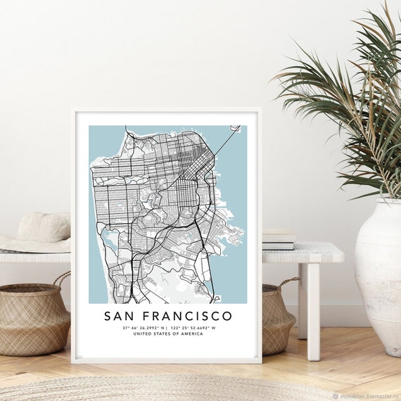 Hometown Street Map Poster Custom City Map Art Print Frame - Etsy