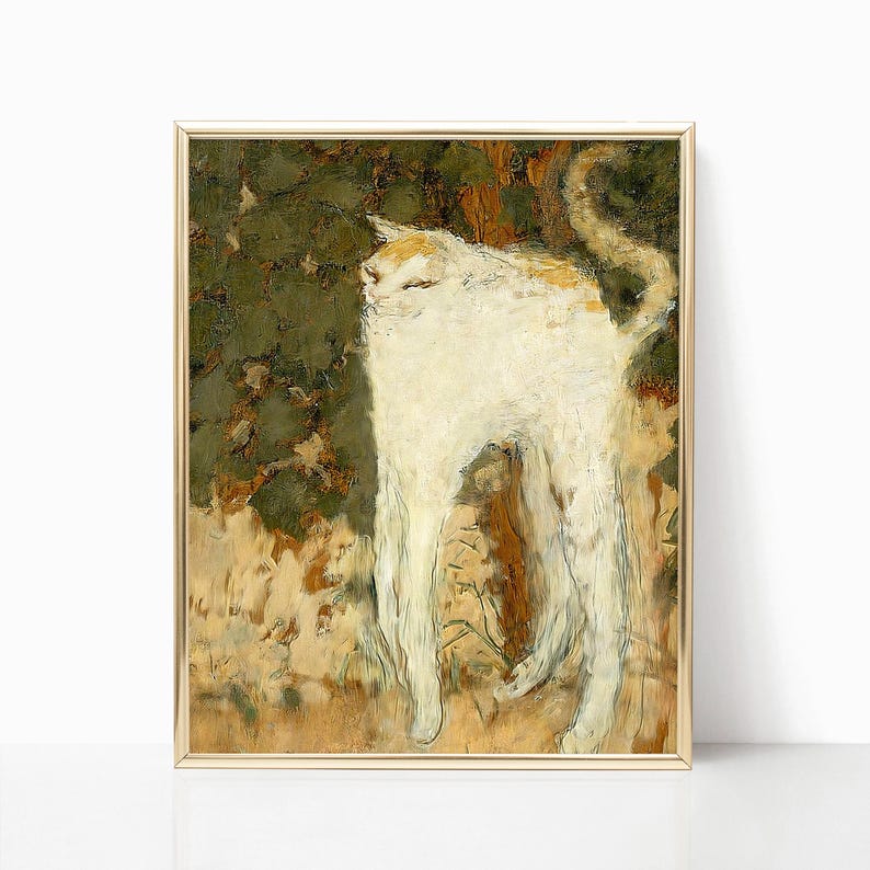 Le Chat Blanc Pierre Bonnard 19th Century Cat Art Painting Colorful ...