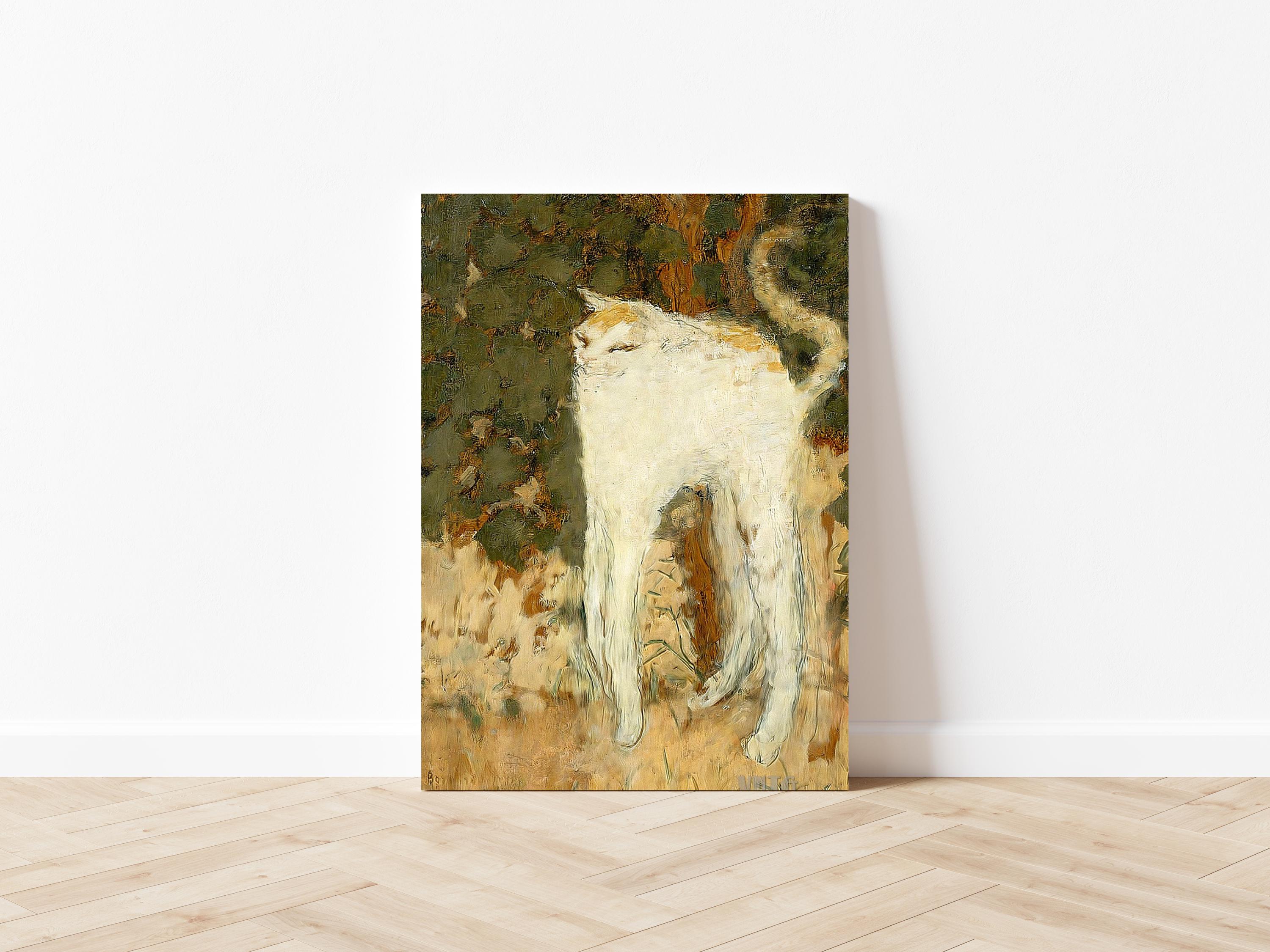 Le Chat Blanc Pierre Bonnard 19th Century Cat Art Painting Colorful ...