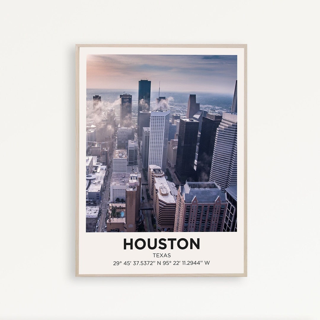 Houston Reise Poster Texas Wand Kunst Trend Geschenk Eklektische ... Houston Reise Poster Texas Wand Kunst Trend Geschenk Eklektische ...