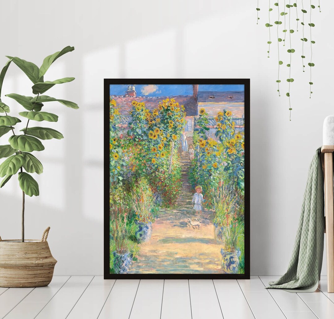 Claude Monet the Artist's Garden at Vétheuil Exhibition Museum Poster ...