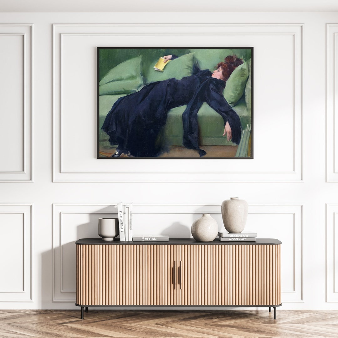 Decadent Young Woman After Dance Roman Casas Canvas Print Poster Framed ...