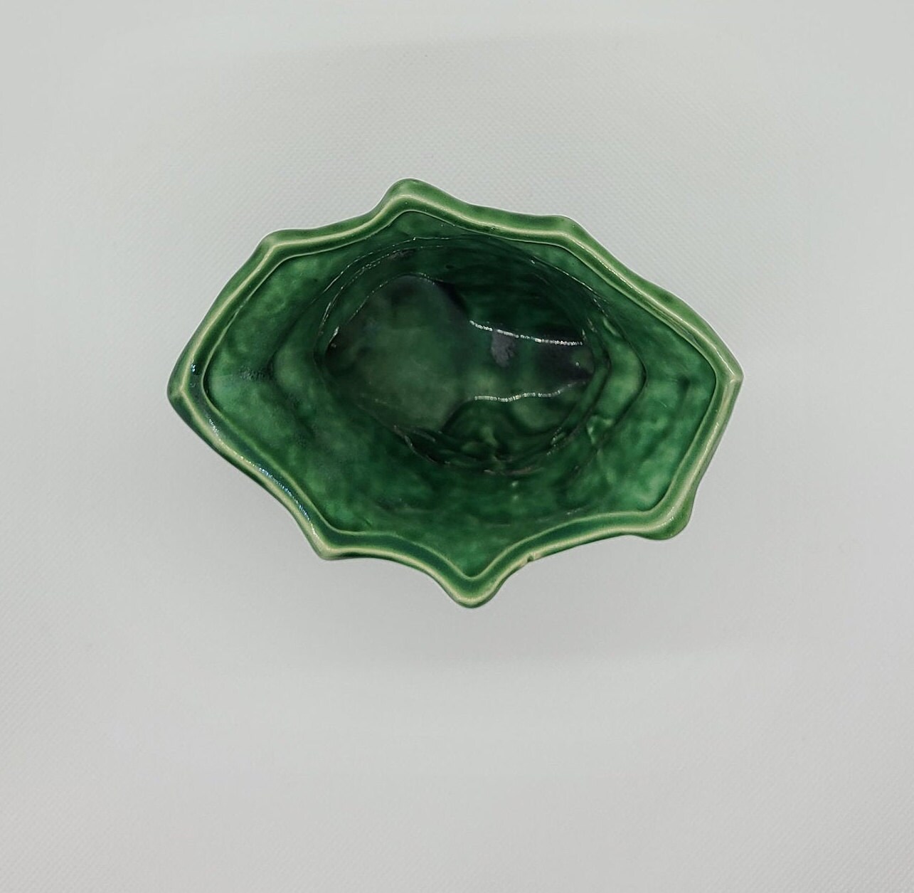 Vintage Green Cornucopia Planter With Thistle Flower Mc Coy - Etsy