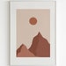 Mid Century Modern, Boho Desert Printable Poster, Mountain Art, Western ...