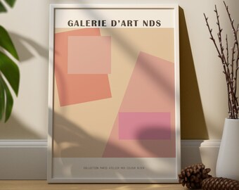 Color Block Poster | Etsy